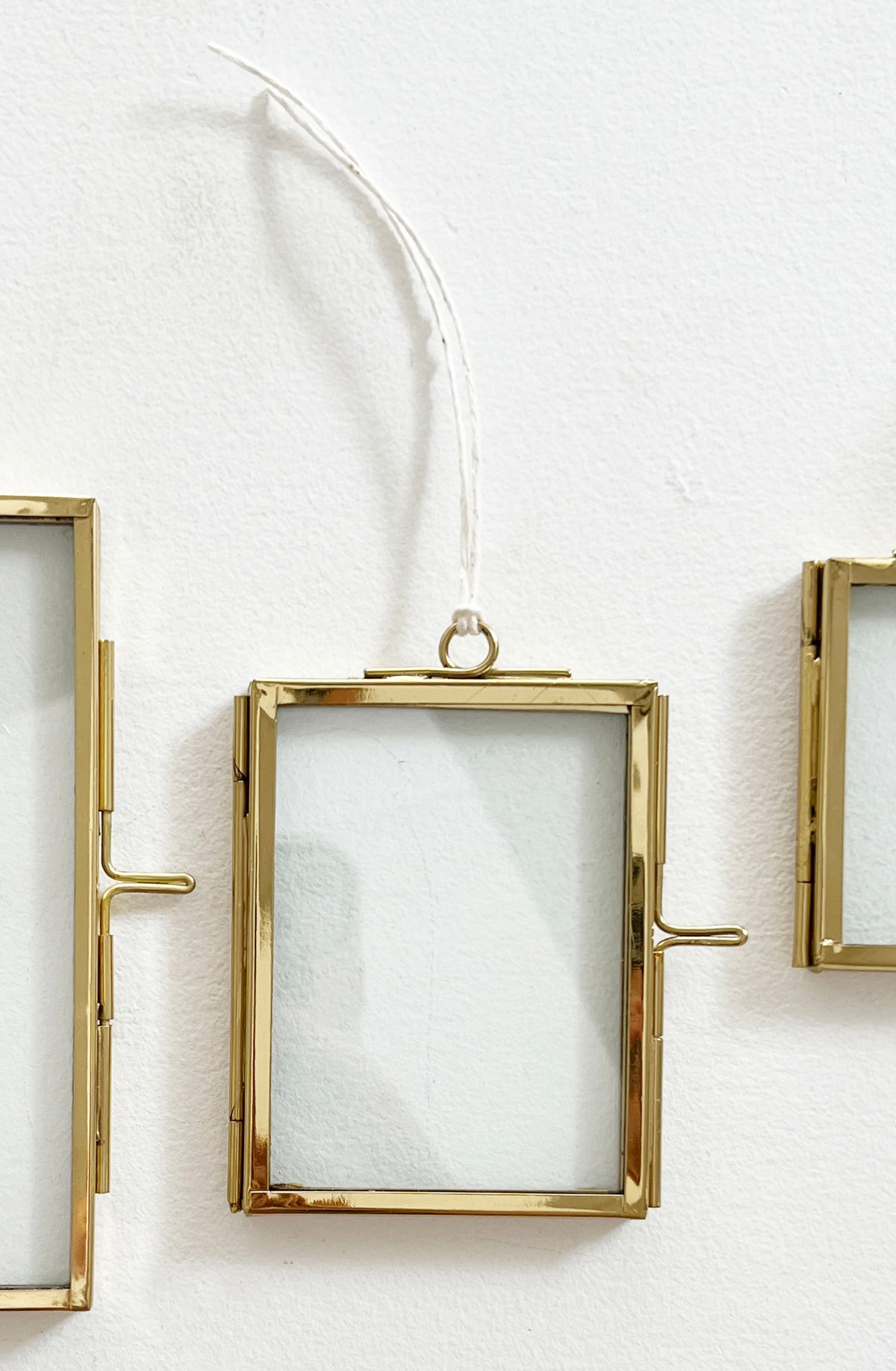 Glass Brass Hinged Frame - small | THE LITTLE PRESS